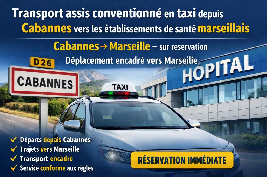 Réserver un taxi conventionné conventionné depuis Bouches-du-Rhône vers ...